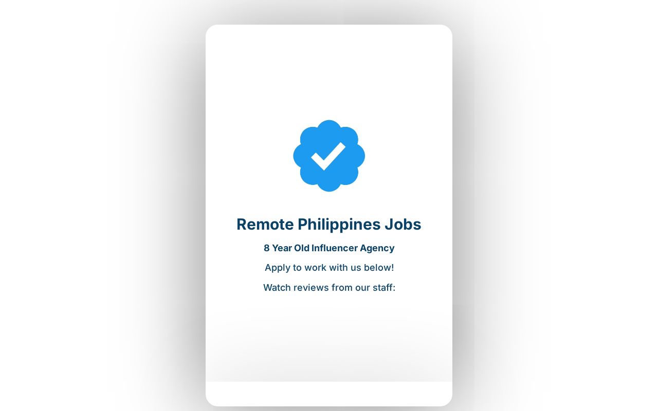 Remote Philippines Jobs - Application Form